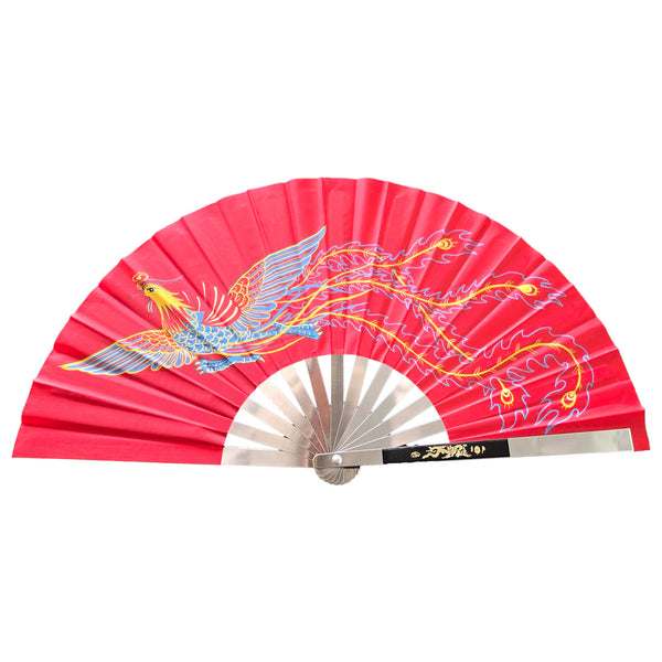 Phoenix Chinese Fan - Red - Zen Combat International